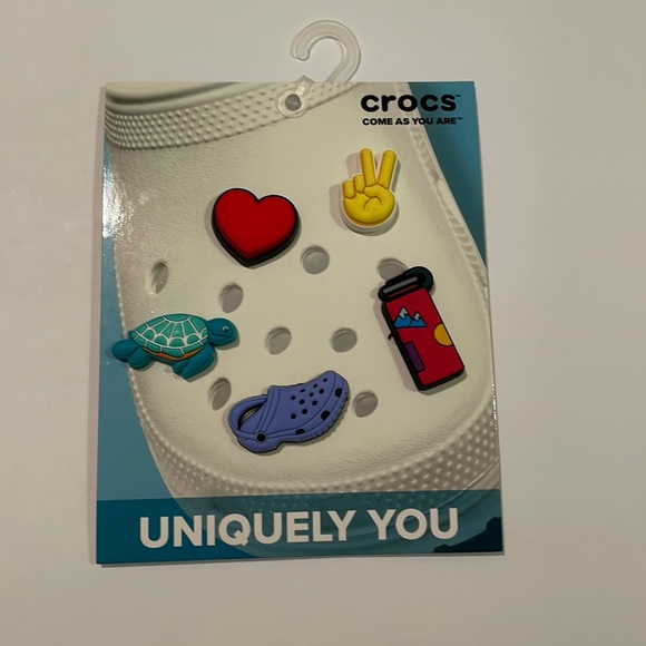 CROCS | Accessories | Crocs Peace Love And Outdoors 5 Pack Jibbitz ...